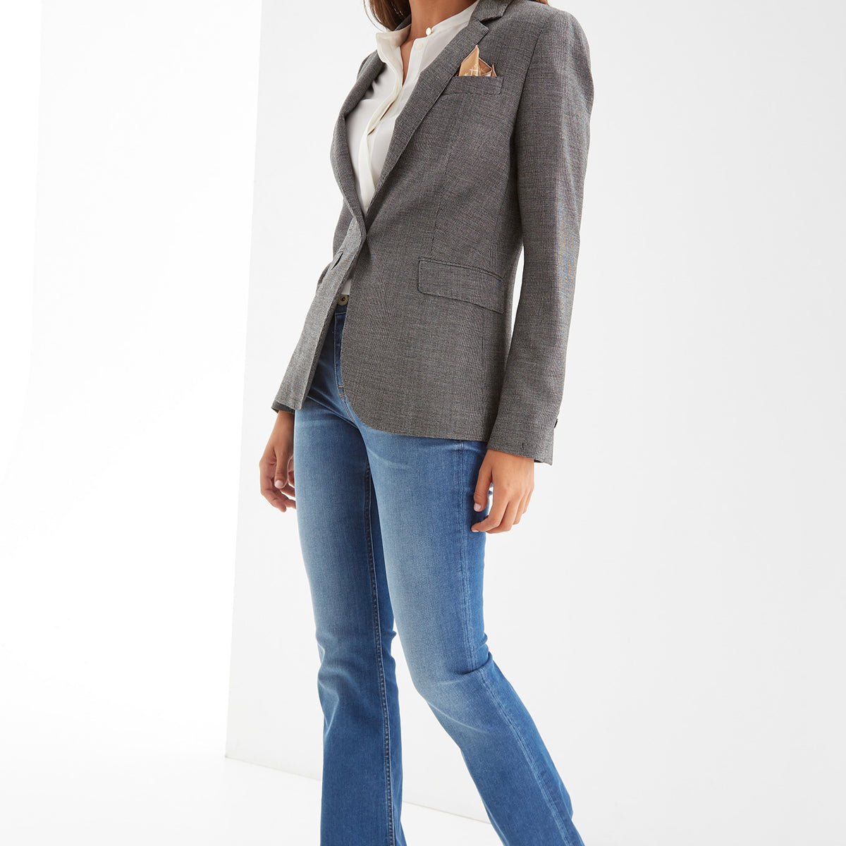 Women's Blazer with Handkerchief – Sacoor Brothers Singapore
