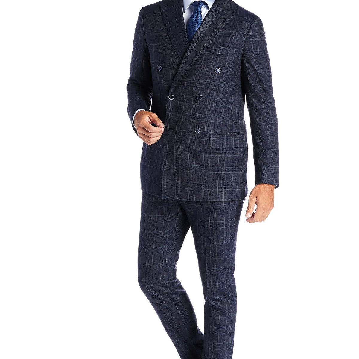 Men's Checks Slim Fit Suit – Sacoor Brothers Singapore