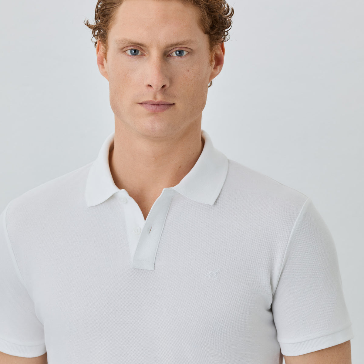 Slim Fit Piqué Polo With Logo Embroidery In BCI Cotton – Sacoor ...