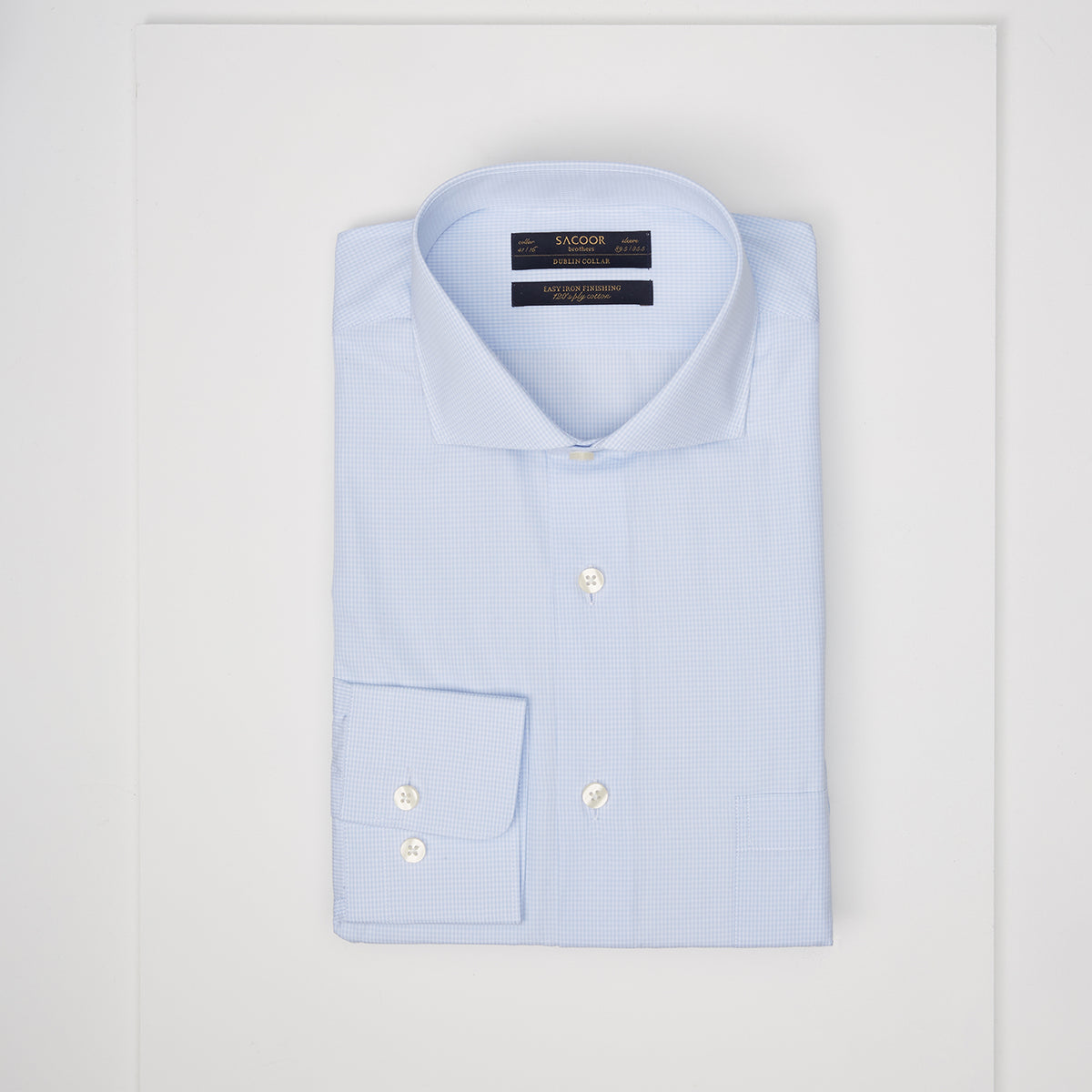 Men's Square Pattern Regular Fit Dublin Shirt – Sacoor Brothers Singapore