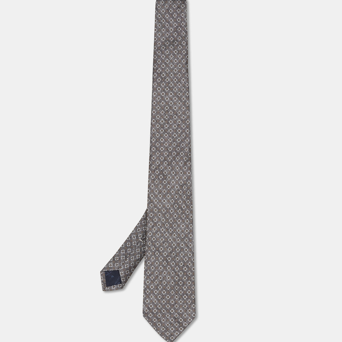 Geometric Pattern Tie 100% silk 8cm – Sacoor Brothers Singapore