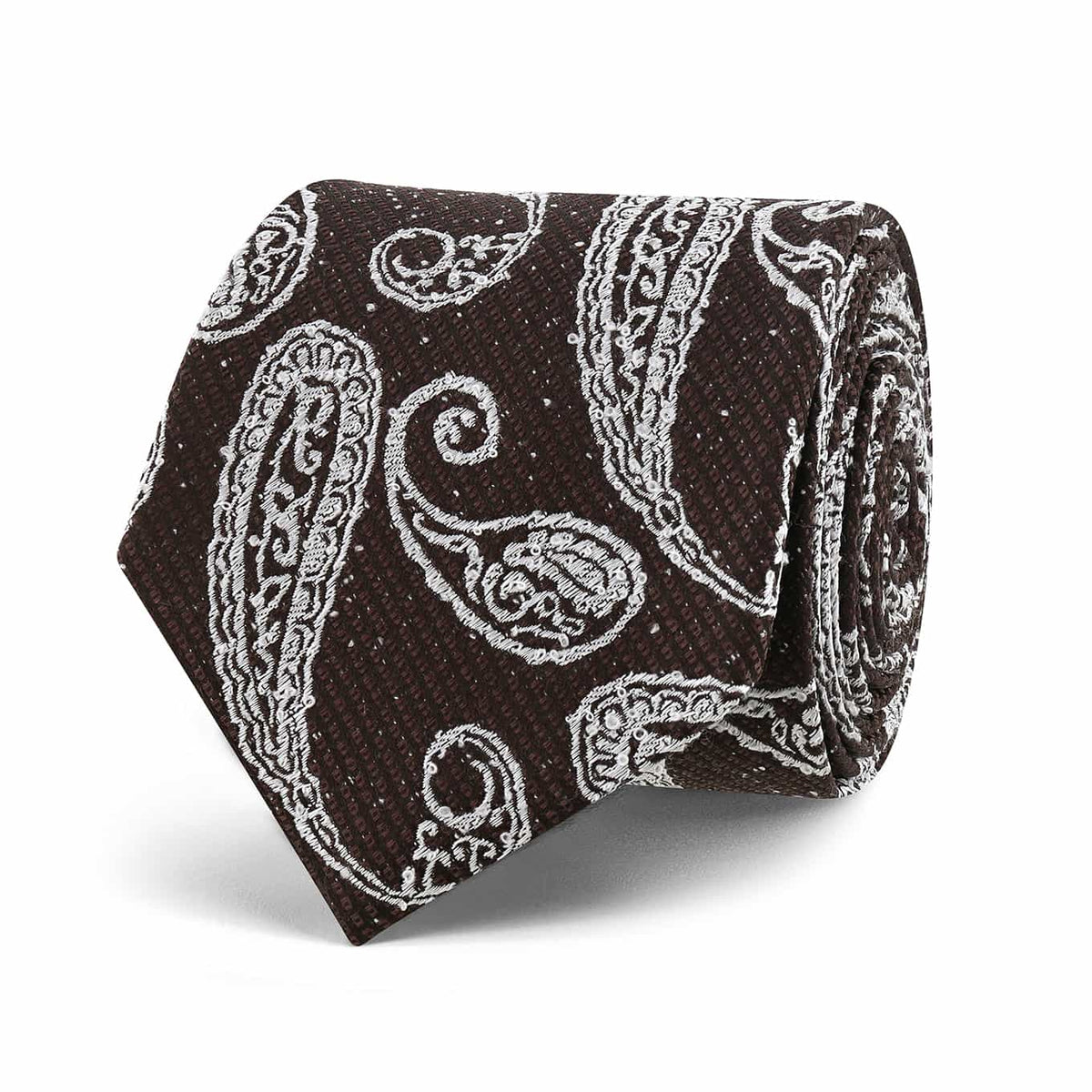 Cornucopia Pattern Tie 100% Silk 7cm – Sacoor Brothers Singapore