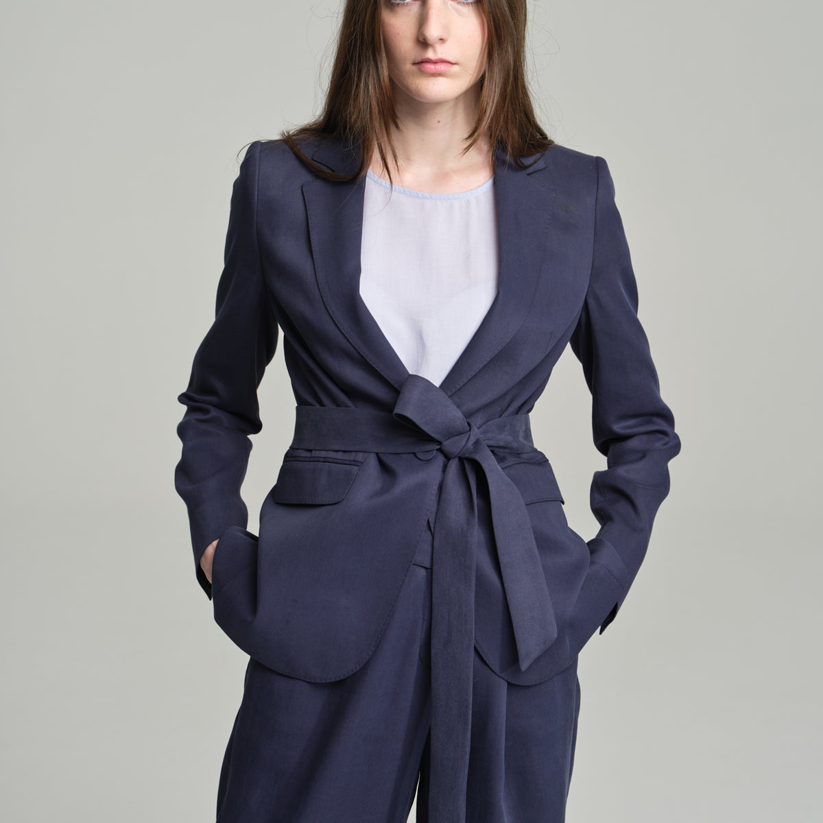 Tie belt blazer – Sacoor Brothers Singapore