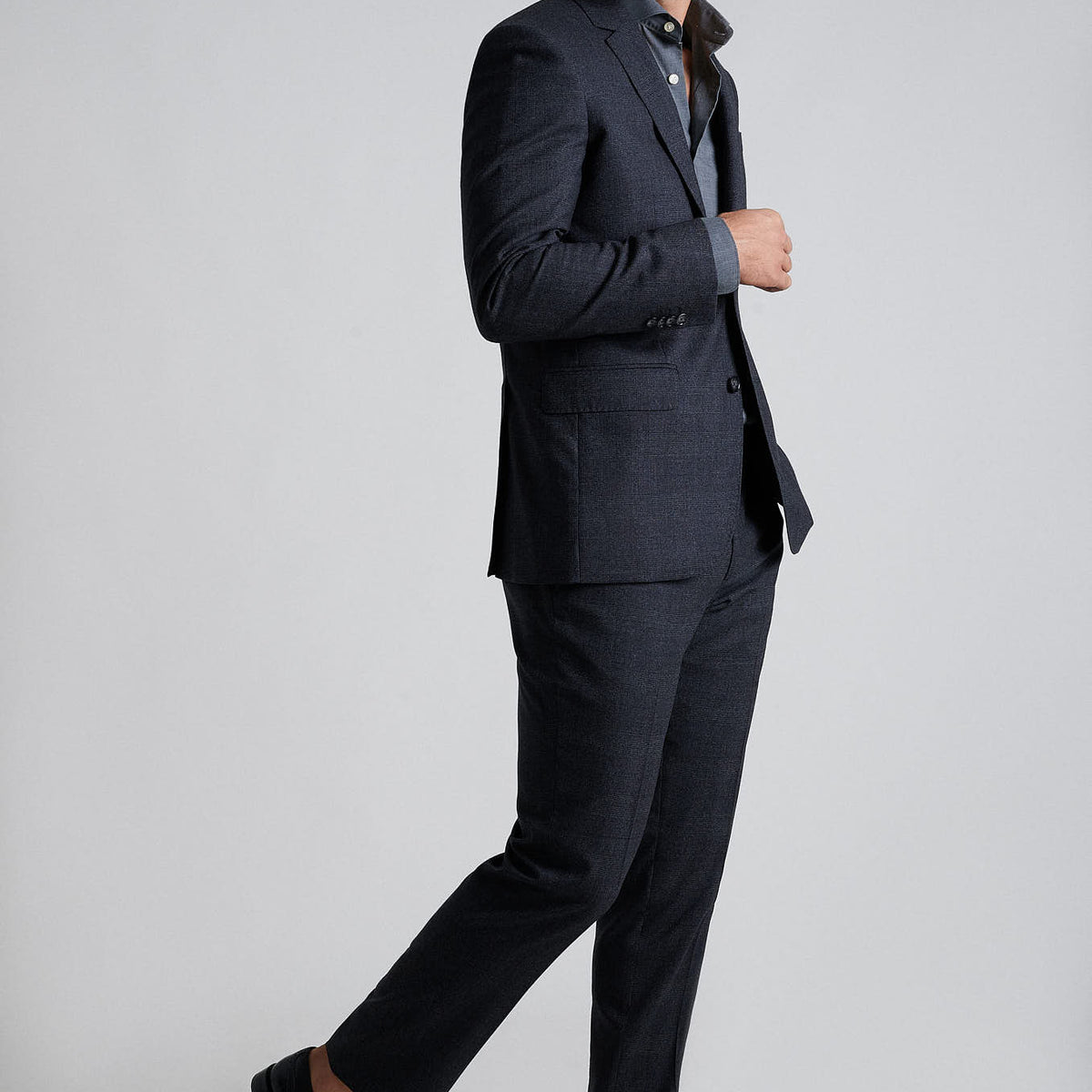 Slim fit 100% Ecological wool suit half canvas construction – Sacoor ...