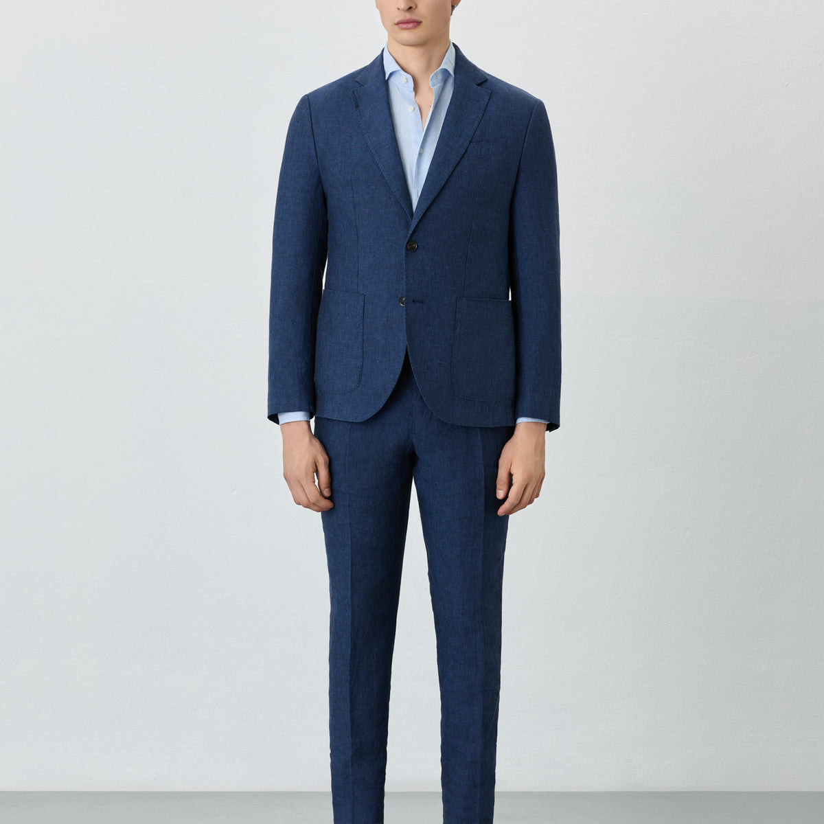 Suit Trousers With Coin Pocket In Linen – Sacoor Brothers Singapore