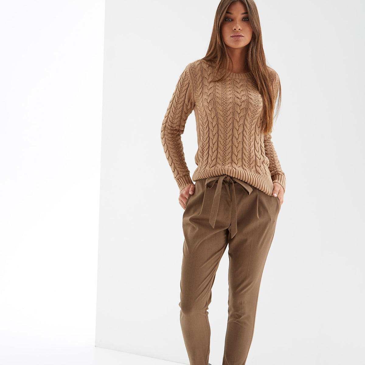 Women's Knitwear Sweater with Twist Effect – Sacoor Brothers Singapore
