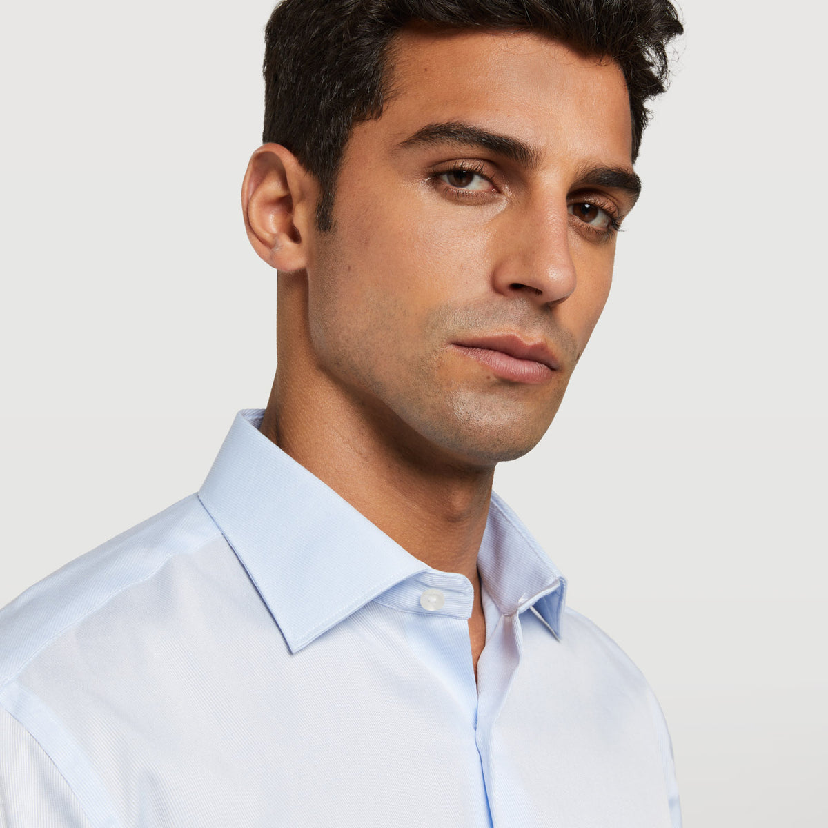 Regular fit business plain twill formal shirt – Sacoor Brothers Singapore