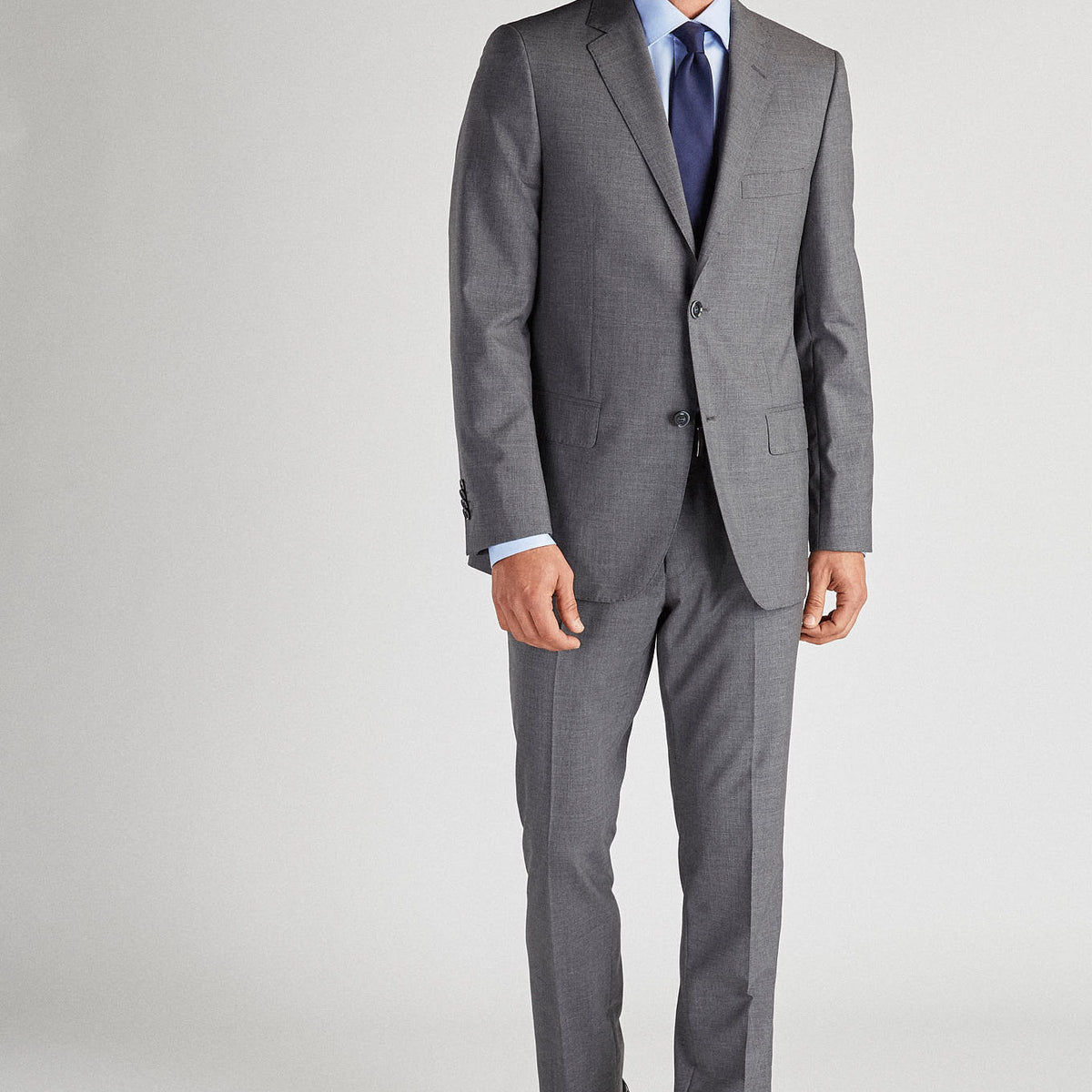 Men's Classic Slim Fit False Plain Suit – Sacoor Brothers Singapore