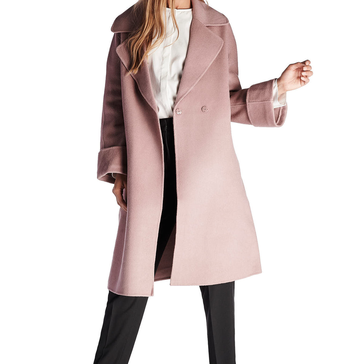 Women's Casual Overcoat With Belt – Sacoor Brothers Singapore