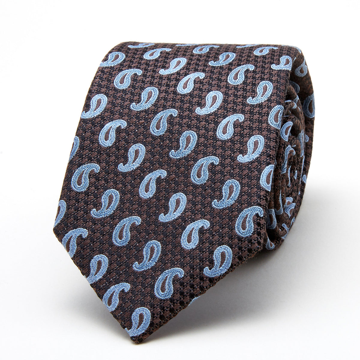 Cornucopia Pattern Tie Silk and Wool Blend 7,5cm – Sacoor Brothers ...