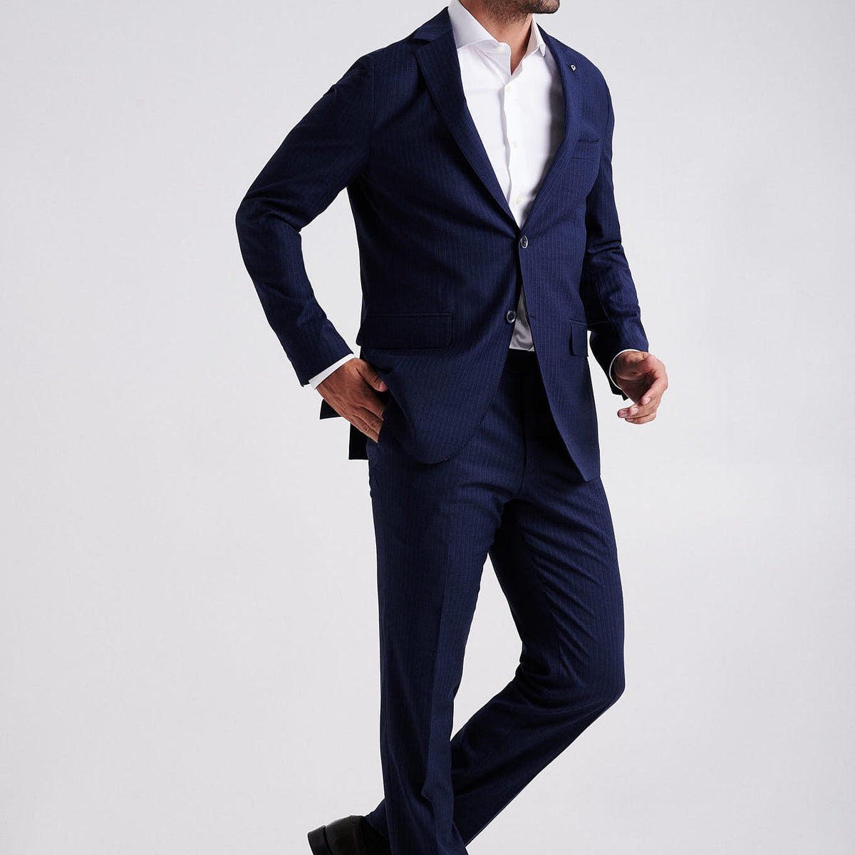 Sim fit wool stretch suit – Sacoor Brothers Singapore