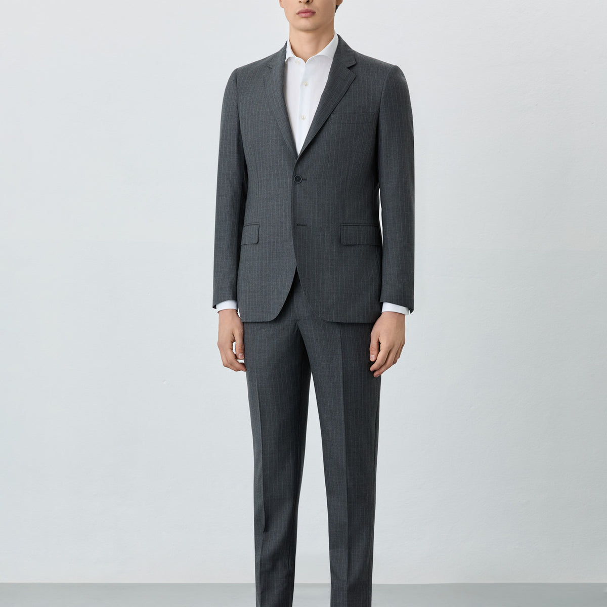 Slim Fit Premium Suit In Wool – Sacoor Brothers Singapore