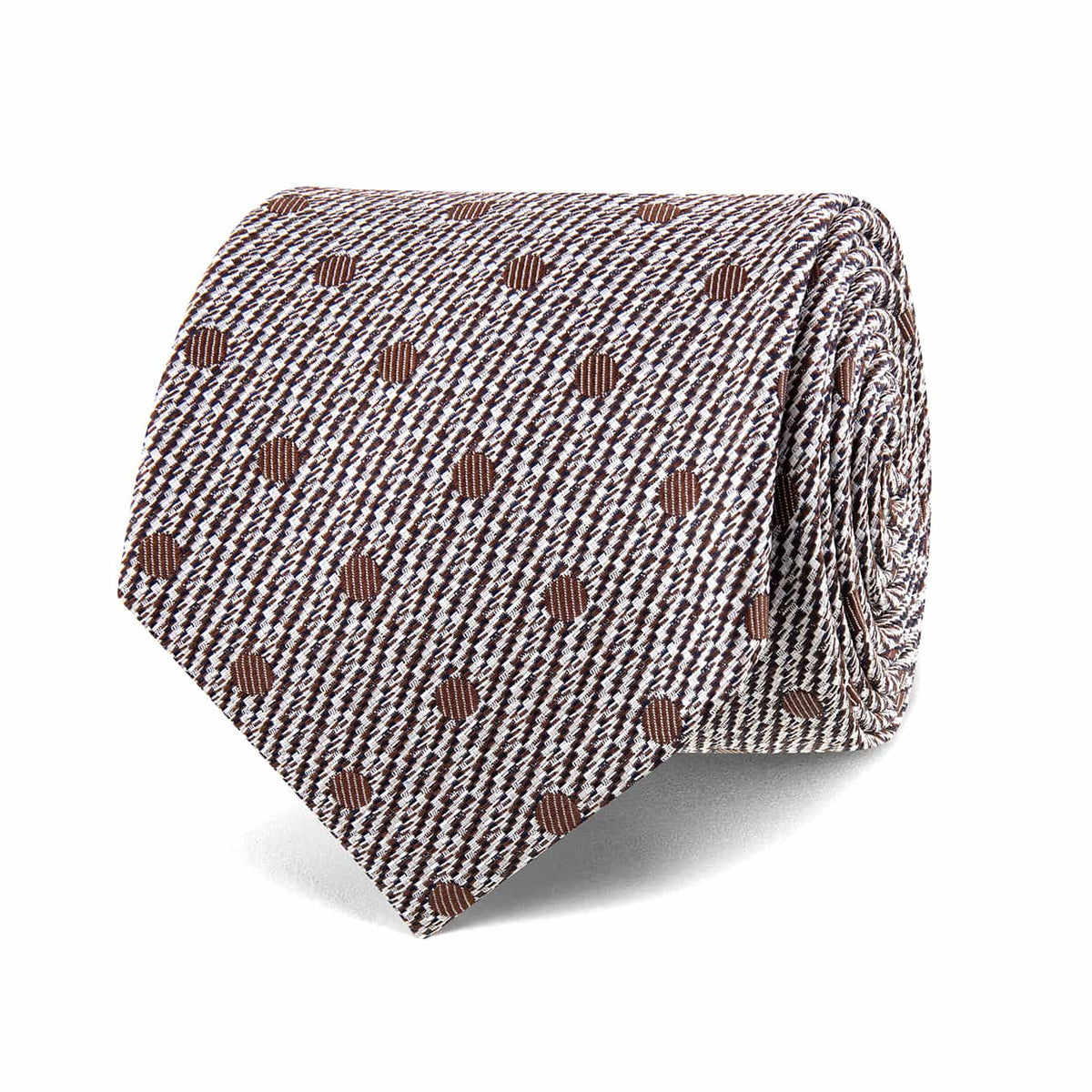 Polka Dot Pattern Tie 100% Silk 7cm – Sacoor Brothers Singapore